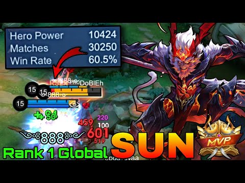 King of Jungle Sun Crazy 30,000+ Matches - Top 1 Global Sun by ༺888༻ - Mobile Legends
