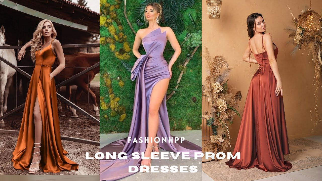 Long Sleeve Prom Dresses For Evening In 2023 || Fashionhpp