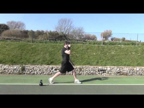 Kettlebell Lunge and Press | myworkouts.io
