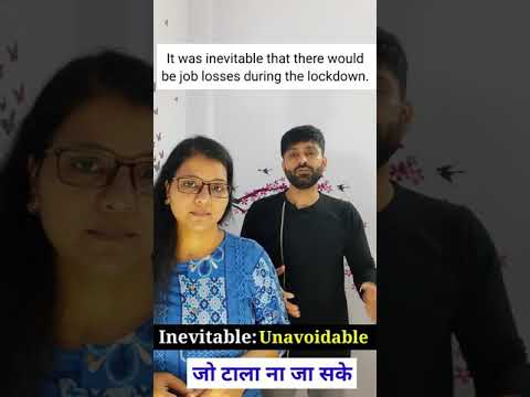 Meaning of INEVITABLE | Daily Use English Sentences & Vocabulary | English Speaking Practice #shorts