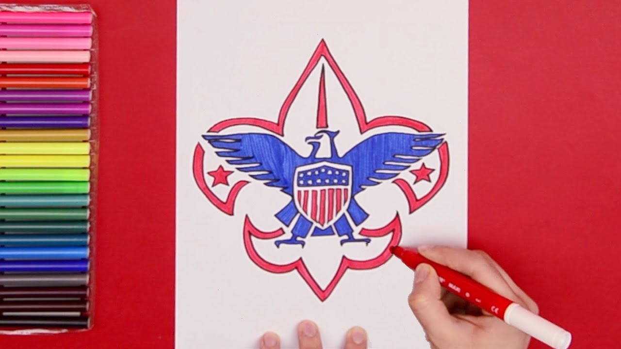 How to draw Eagle Scout Symbol
