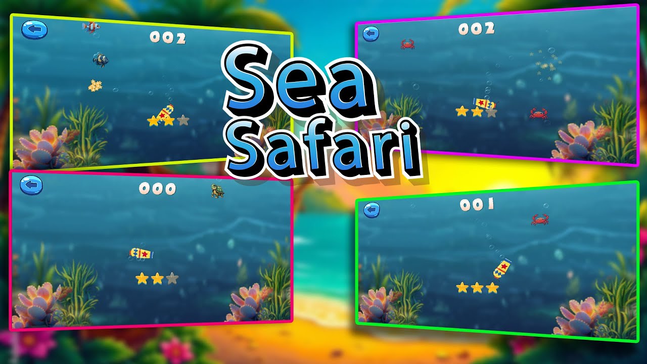 Sea Safari || Construct 3 Game Template || Source code