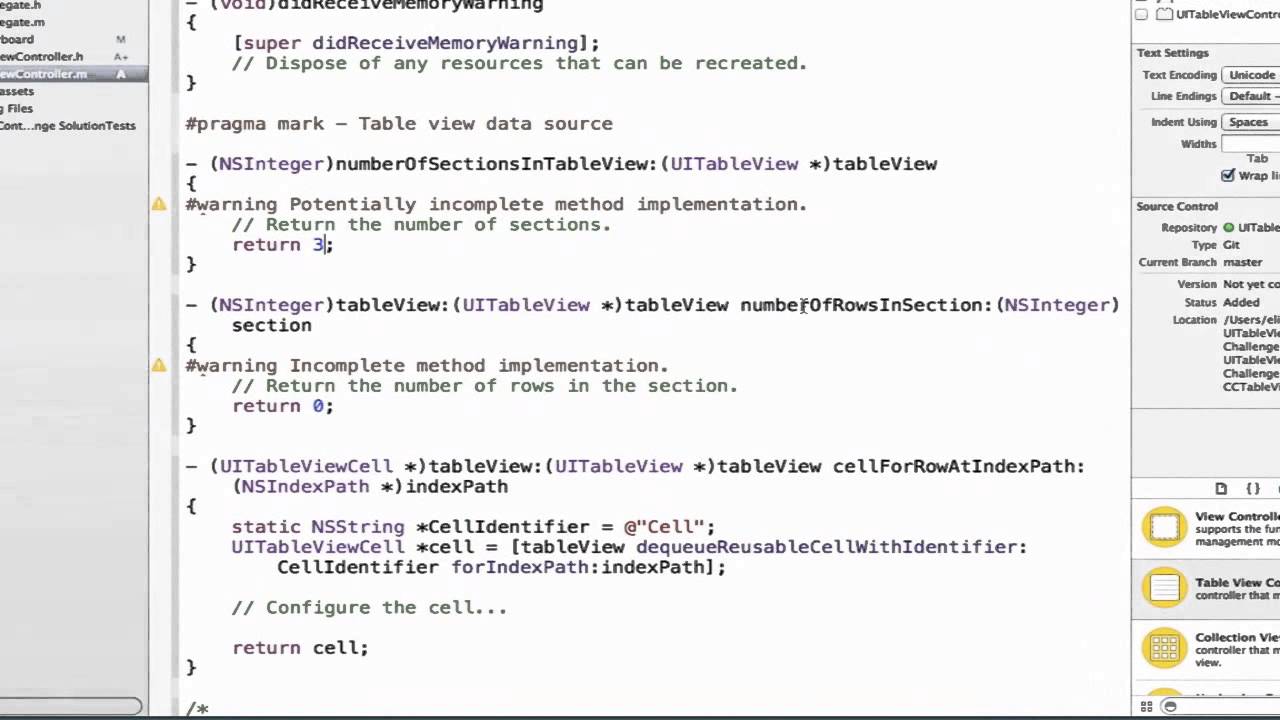 UItable View - Tutorial 94