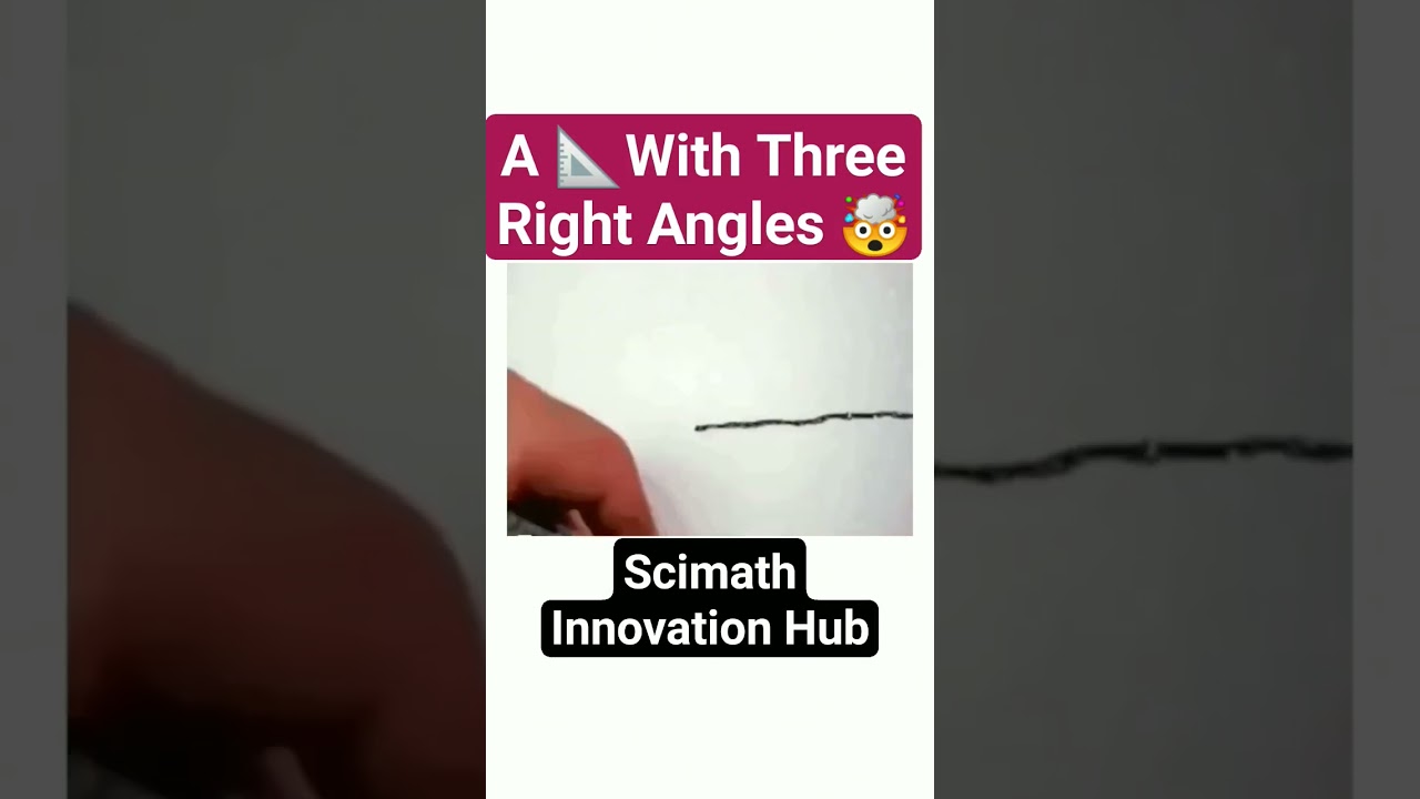 In Spherical Geometry, A Triangle Can Have Three Right Angle📐#maths #mathfun #shortsfeed #trending