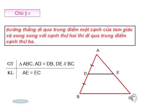 LOP 8 Duong trung binh cua tam giac