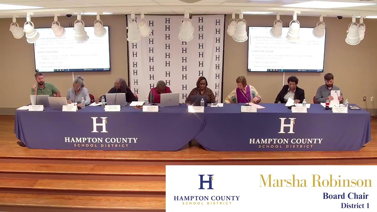 Hampton County School District Board Meeting Live Stream-April 21, 2026