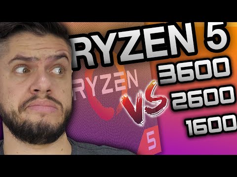RYZEN 5 3600 vs R5 2600 vs R5 1600 AF vs R5 1600: QUAL ESCOLHER? MELHOR CUSTO X BENEFÍCIO em GAMES?