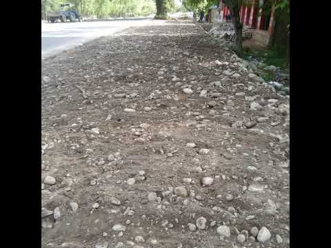 Widening of road .( Making of berm of road)
