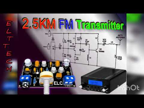 FM transmitter long range 2.5km frequency modulation