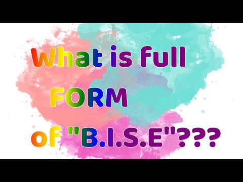 What is B.I.S.E Stands for???