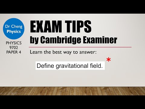 Define gravitational field | Exam Tips #2