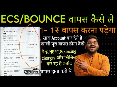 How can I get back ECS return charges ECS CHARGE,NACHPROBLEM|ECS CHARGES REFUND KAISE LE | 590,295