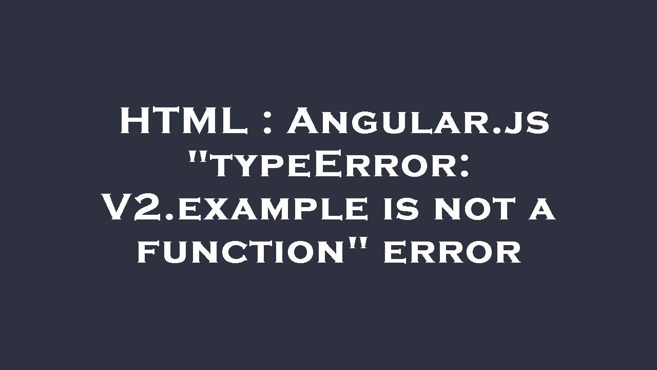 HTML : Angular.js 