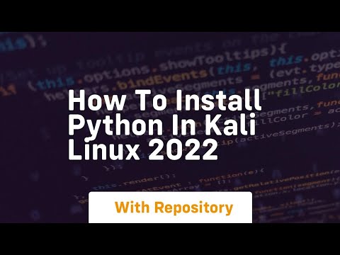 how to install python in kali linux 2022