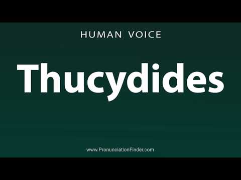 How To Pronounce Thucydides