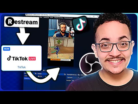 Como fazer live no TIKTOK pelo OBS Studio fácil e rápido método 2025 com RESTREAM!