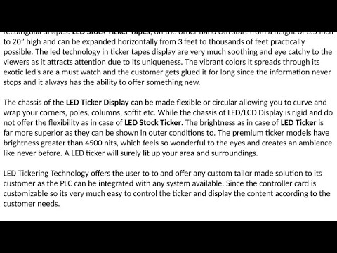 Future Economists nurtured in Finance Labs || Led Stock Ticker Tape Display