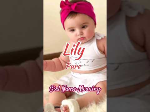 Lily name meaning /Baby girl name meaning /Top name #shorts #names #girl #lily #beautifulbabynames
