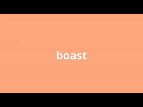 what is the meaning of boast