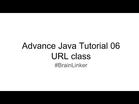 Advance Java Tutorial 06 URL class