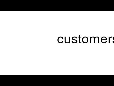 How to pronounce customerservice