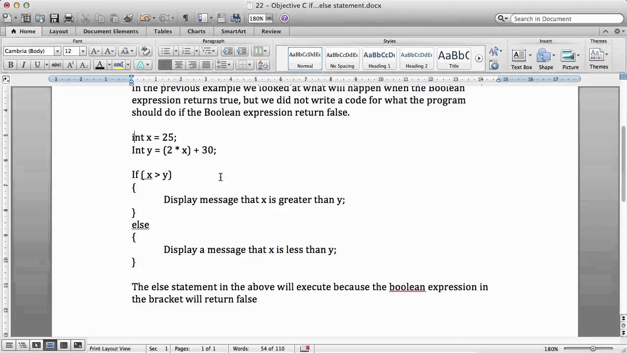 Objective C Tutorials   23   IF   ELSE Statement