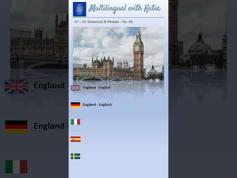 A1 - A2 Phrases - No. 58 (English, German, Italian, Spanish and Swedish)