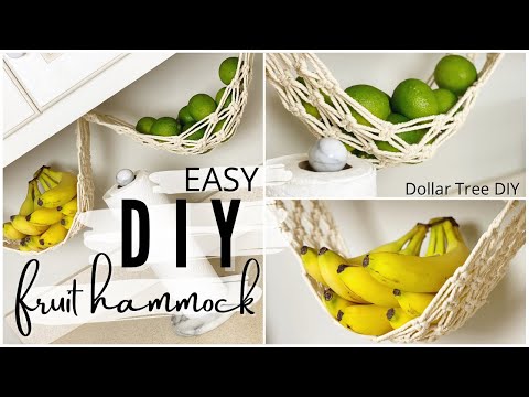 DOLLAR TREE Fruit Hammock | Easy DIY Hammock | Storage Solutions | Space Saving Solutions | Macrame