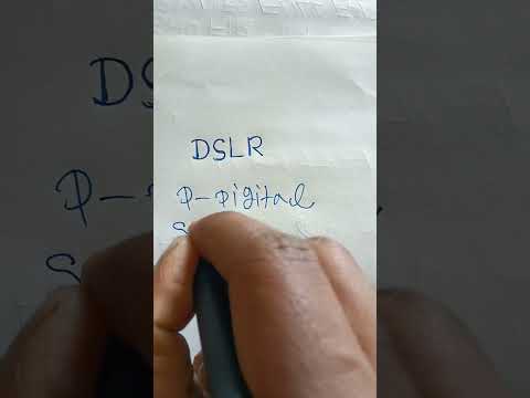 DSLR camera ka full form kya hai. full form of DSLR camera. Full form. #dslr#yt#short