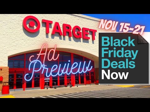 Target Black Friday Deals Now Preview Ad for Nov 15-21 | Electronics, Apparel, & Beauty