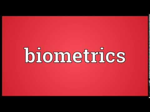 Biometrics Meaning | Wordogram