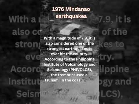 1976 Mindanao earthquake #history