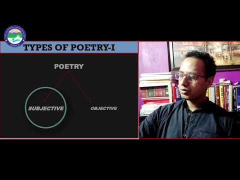 TYPES OF POETRY I