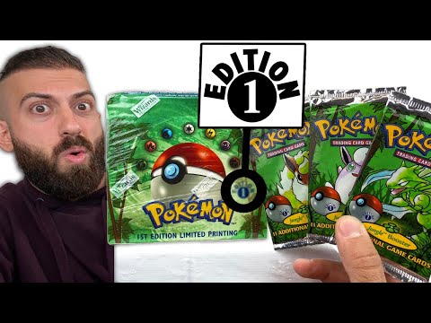 1ST EDITION POKEMON CARDS FROM 1999! (Jungle Booster Box Opening)