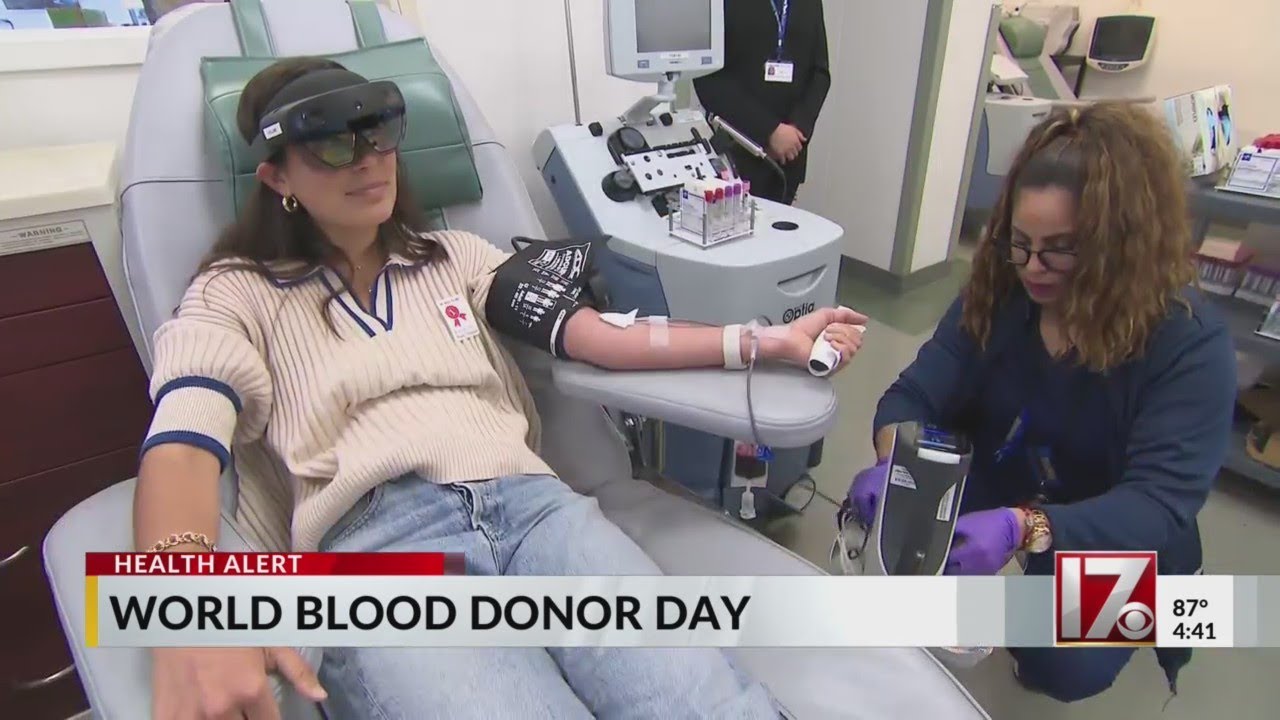 High-tech glasses used to help calm first-time blood donors