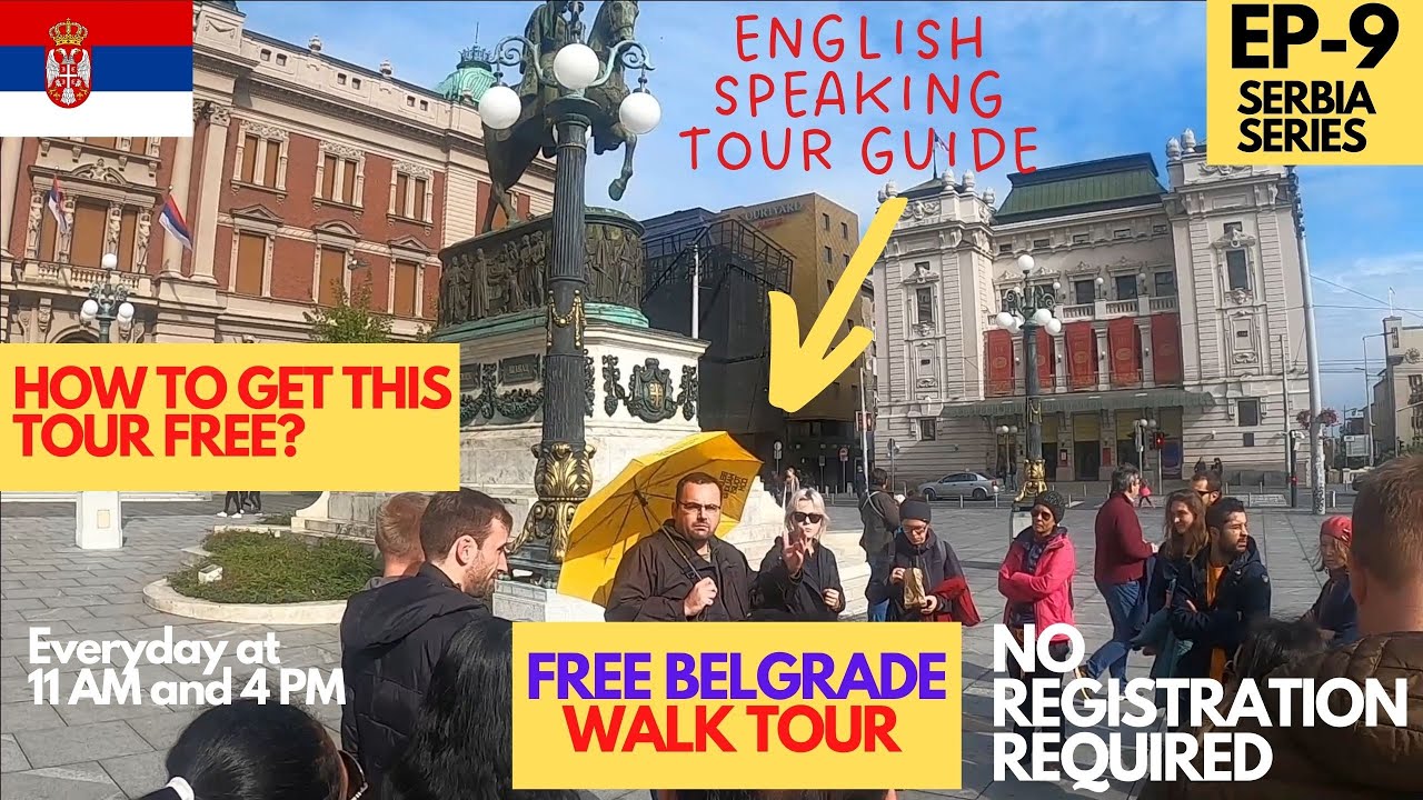 FREE BELGRADE WALK TOUR WITH ENGLISH GUIDE | Serbia | Must Visit Places | Part 9