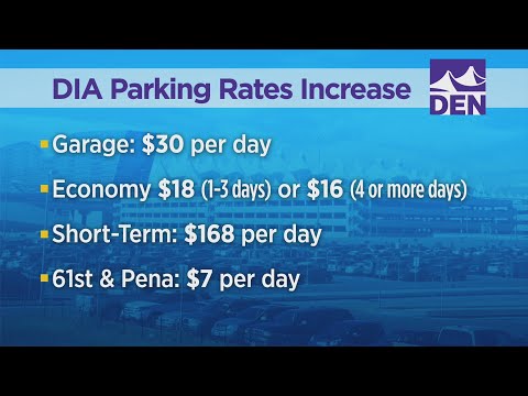 DIA price of parking increases for first time since 2019