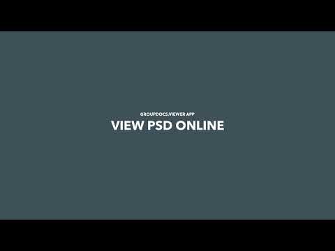 How to open and view PSD files in a browser | GroupDocs.Viewer App Tutorial
