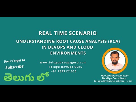 Understanding Root Cause Analysis(RCA) in DevOps and Cloud Environments - Telugu DevOps Guru