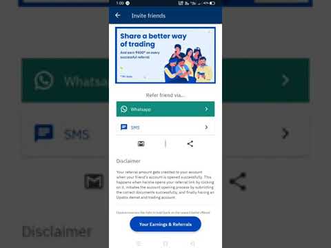 Earn free money using Upstox | Upstox referral code