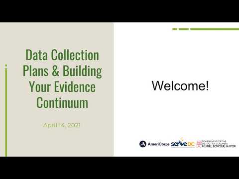 Data Collection Plans Building Your Evidence Continuum