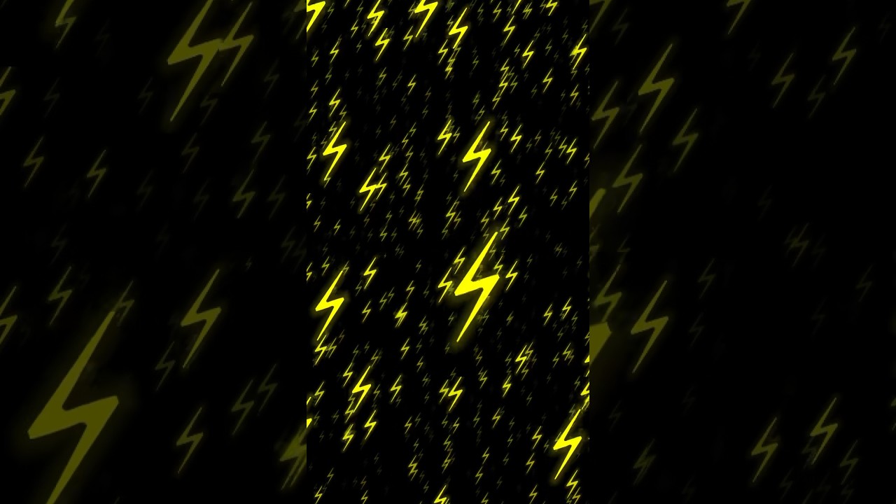 Neon Yellow Lightning Bolts⚡️Live Wallpaper