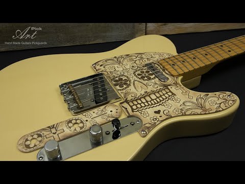 Engraved Telecaster Pickguard & Tele Control Plate SET Hand | Reverb