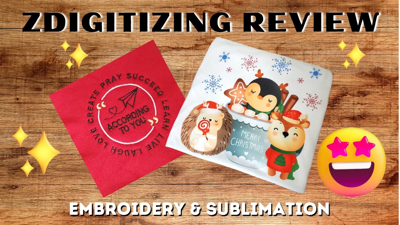ZDigitizing Embroidery Digitizing and Vector Art Services Review| Vlogmas| Embroidery| Sublimation