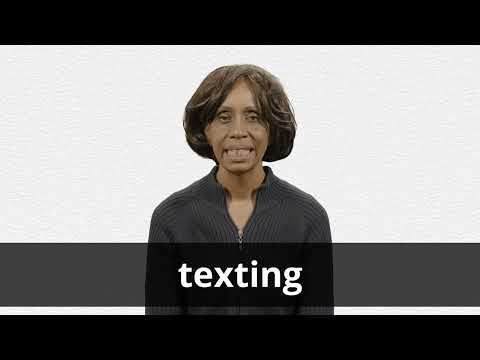 TEXTING definition in American English | Collins English Dictionary