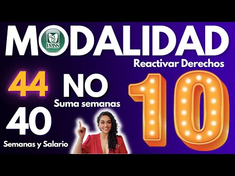 De Modalidad 10 a Modalidad 40