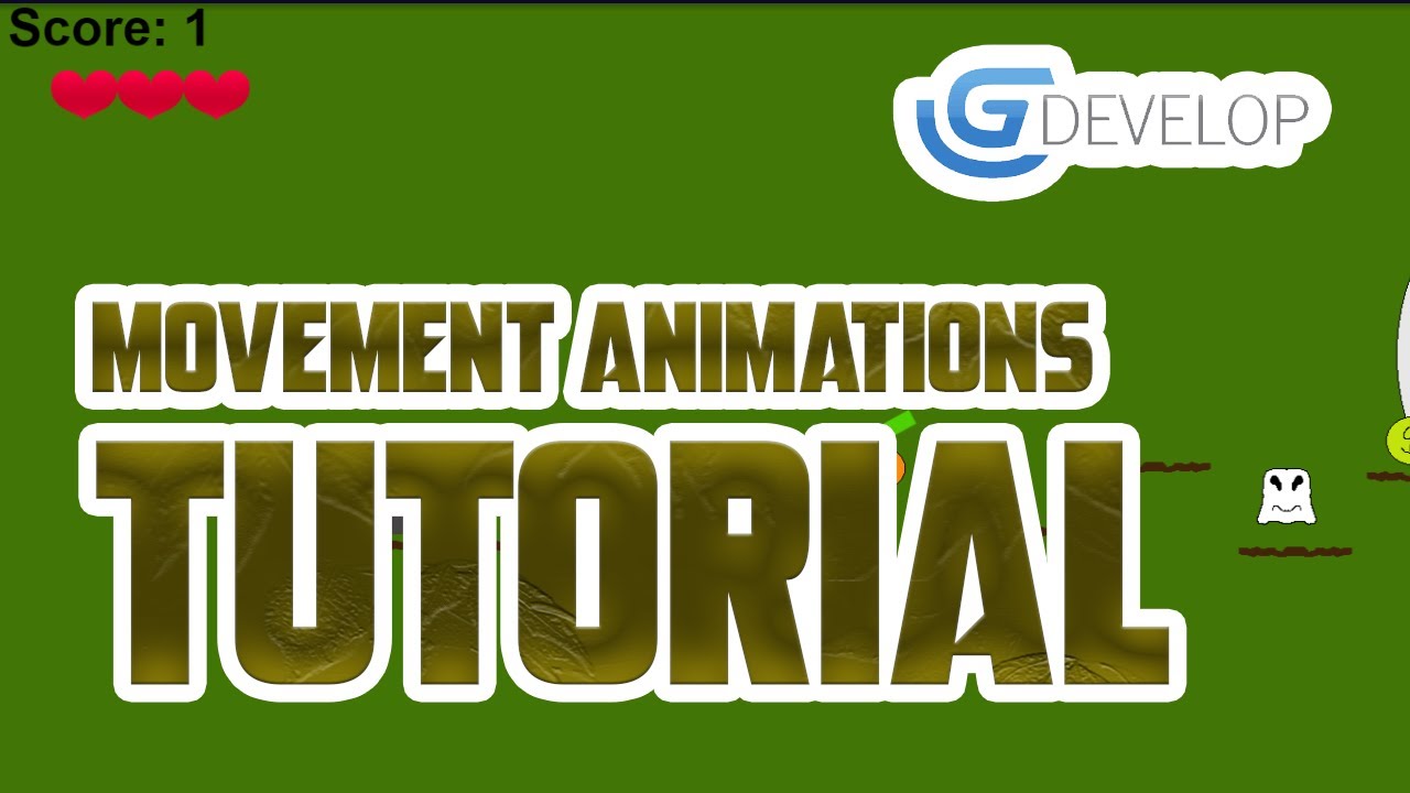 Updated GDevelop Platformer Tutorial #11 Changing movement animations