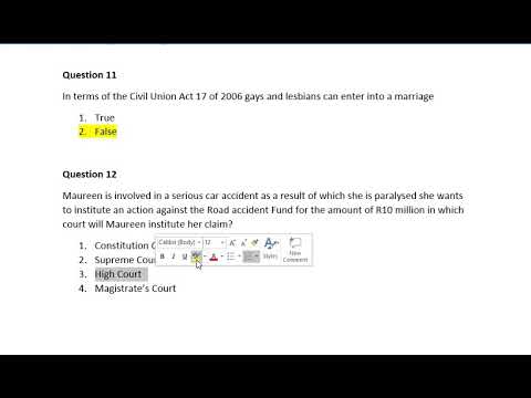 Introduction to law (ILW1501) #P1 #MCQ #LLB # EXAMS