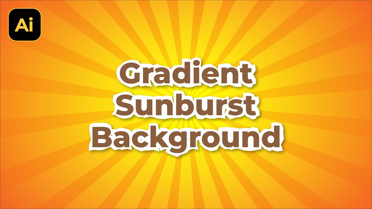 Create Gradient Sunburst Background in Illustrator