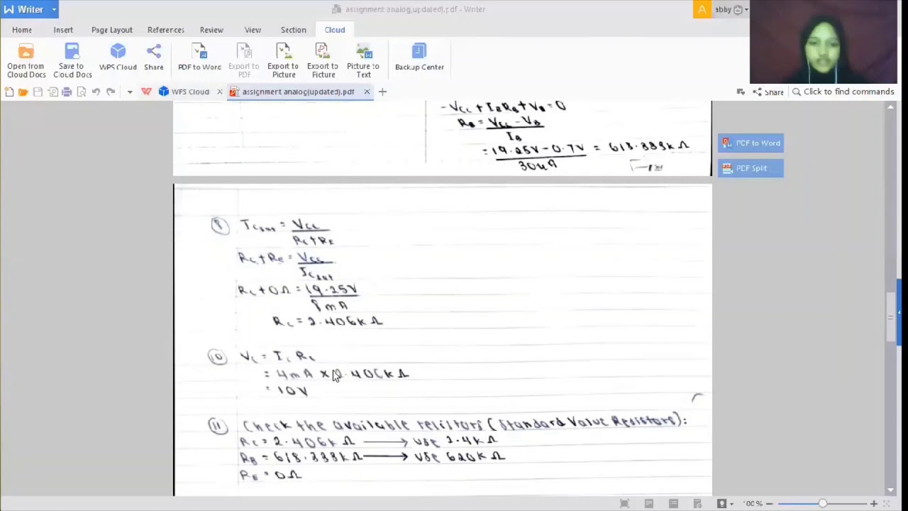 Assignment Set A - Group 1 - Analog Electronics 1